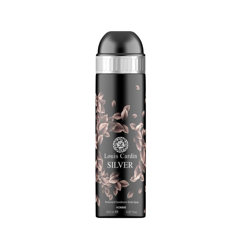Buy Louis Cardin Silver Body Spray For Men 200 ML - Armada Perfumes
